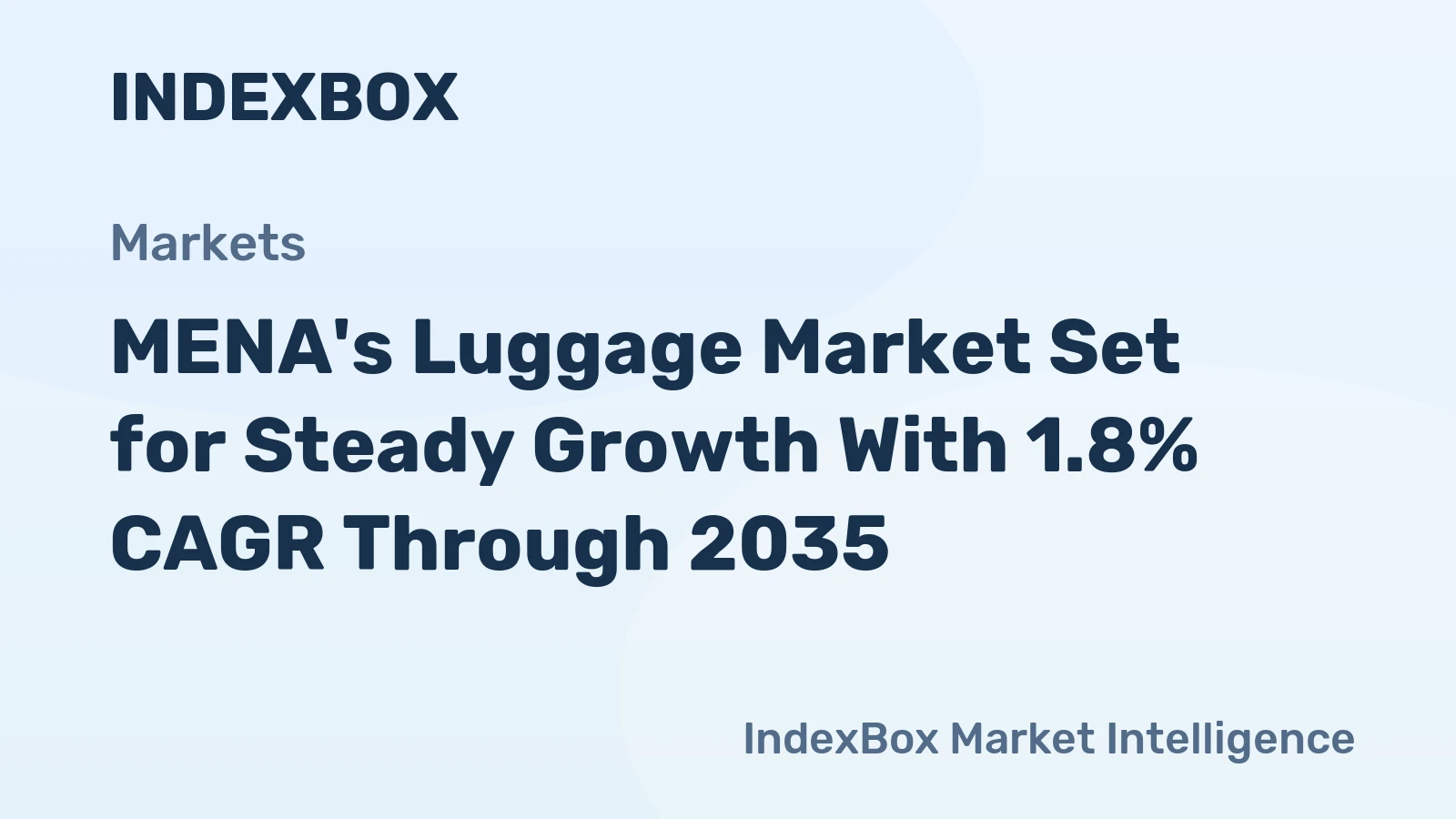 MENA's Luggage Market Set for Steady Growth With 1.8% CAGR Through 2035