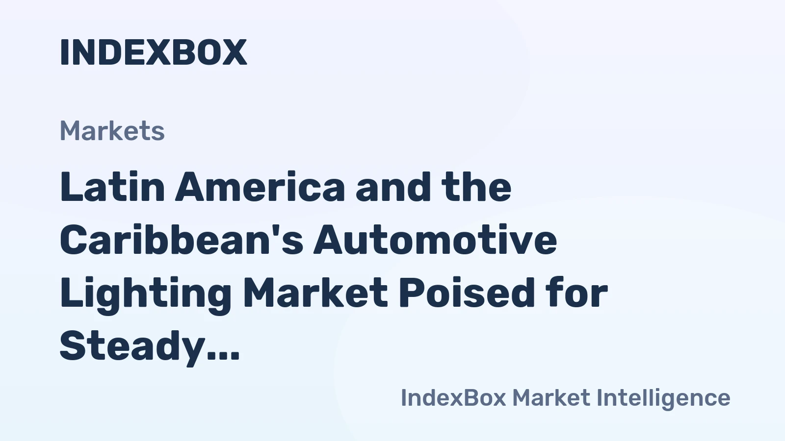 Latin America and the Caribbean's Automotive Lighting Market Poised for Steady Growth with a 1.7% CAGR Through 2035
