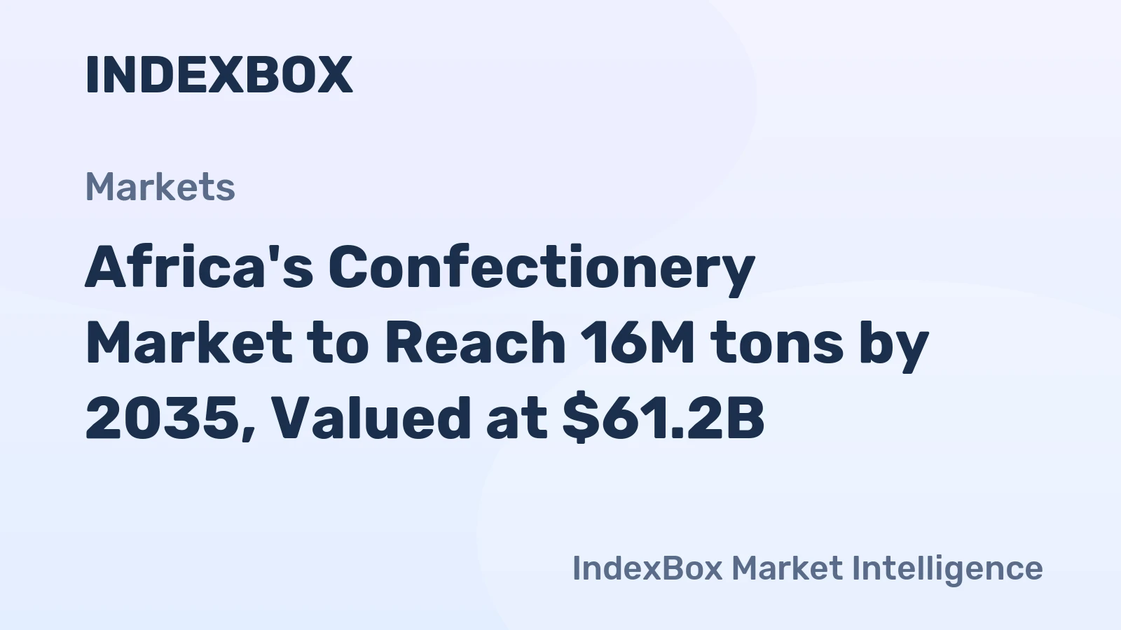 Africa's Confectionery Market to Reach 16M tons by 2035, Valued at $61.2B