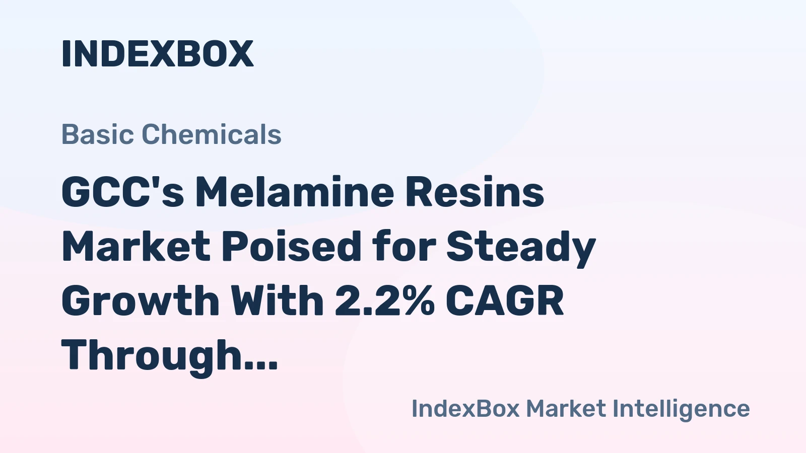 GCC's Melamine Resins Market Poised for Steady Growth With 2.2% CAGR Through 2035