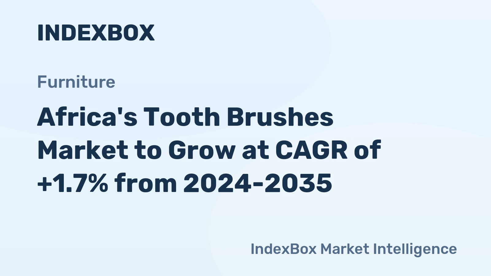 Africa's Tooth Brushes Market to Grow at CAGR of +1.7% from 2024-2035