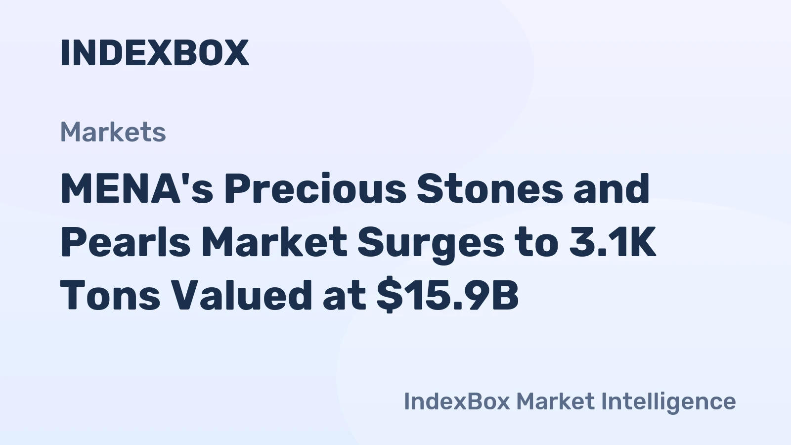 MENA's Precious Stones and Pearls Market Surges to 3.1K Tons Valued at $15.9B