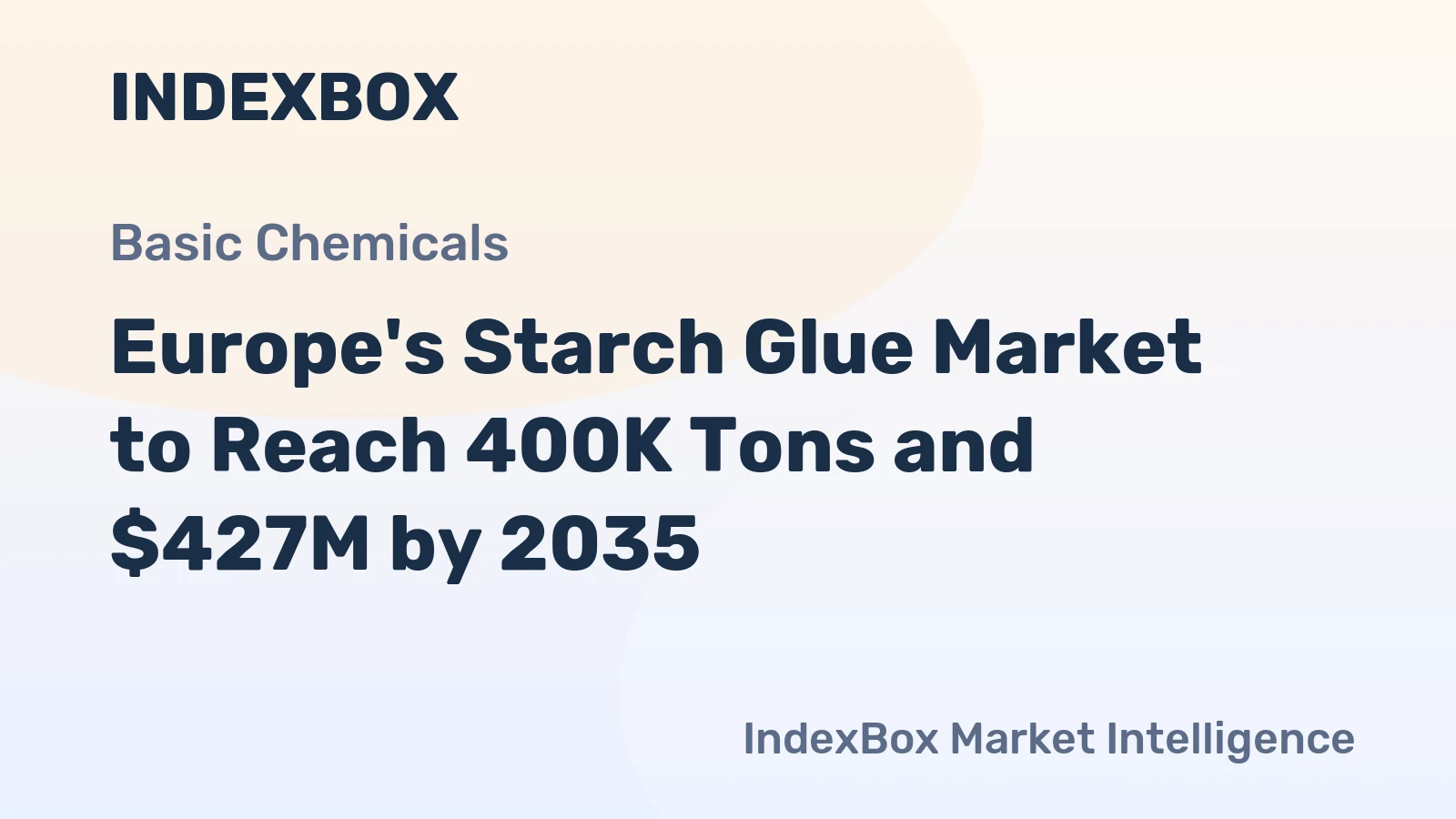 Europe's Starch Glue Market to Reach 400K Tons and $427M by 2035