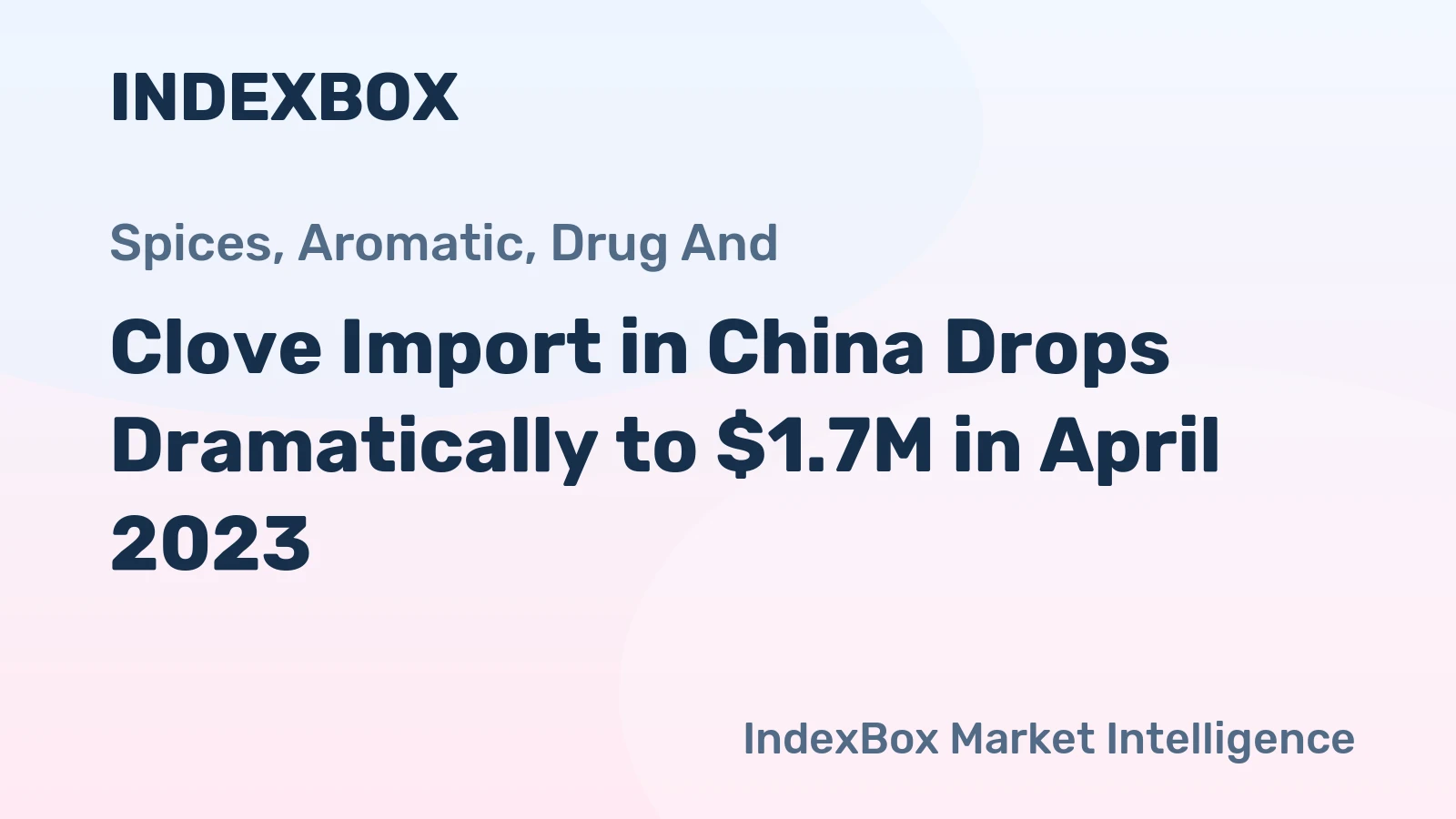 Clove Import in China Drops Dramatically to $1.7M in April 2023