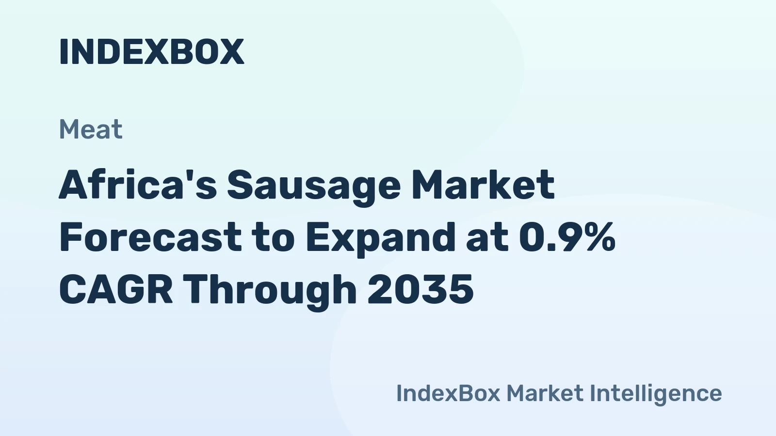 Africa's Sausage Market Forecast to Expand at 0.9% CAGR Through 2035