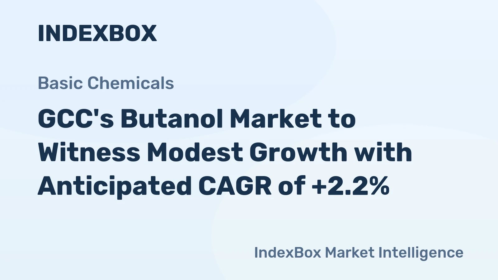 GCC's Butanol Market to Witness Modest Growth with Anticipated CAGR of +2.2%
