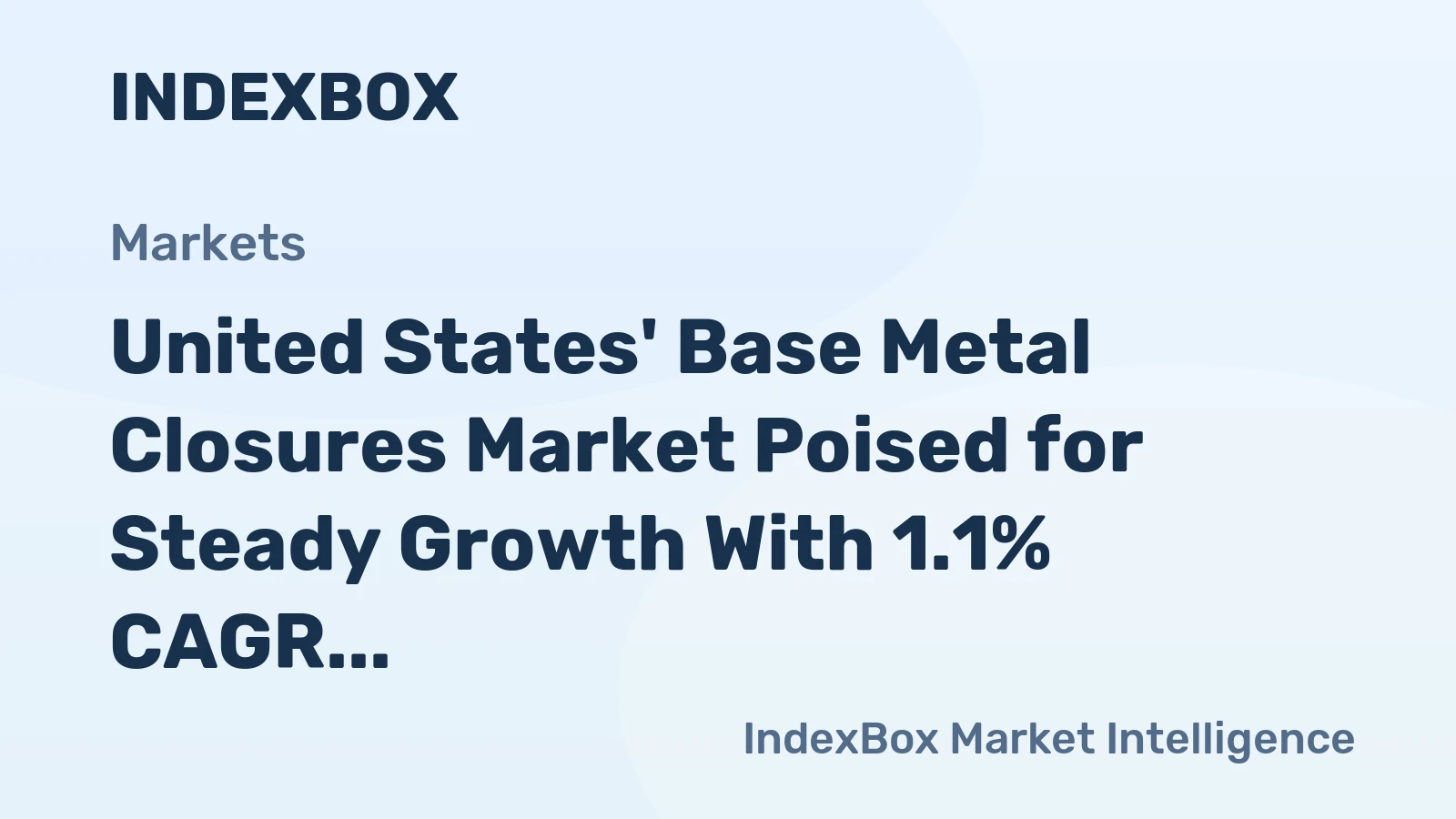 United States' Base Metal Closures Market Poised for Steady Growth With 1.1% CAGR Through 2035
