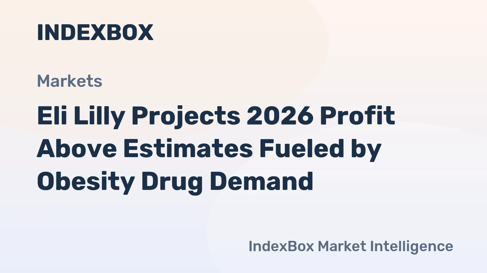 Eli Lilly Projects 2026 Profit Above Estimates Fueled by Obesity Drug Demand