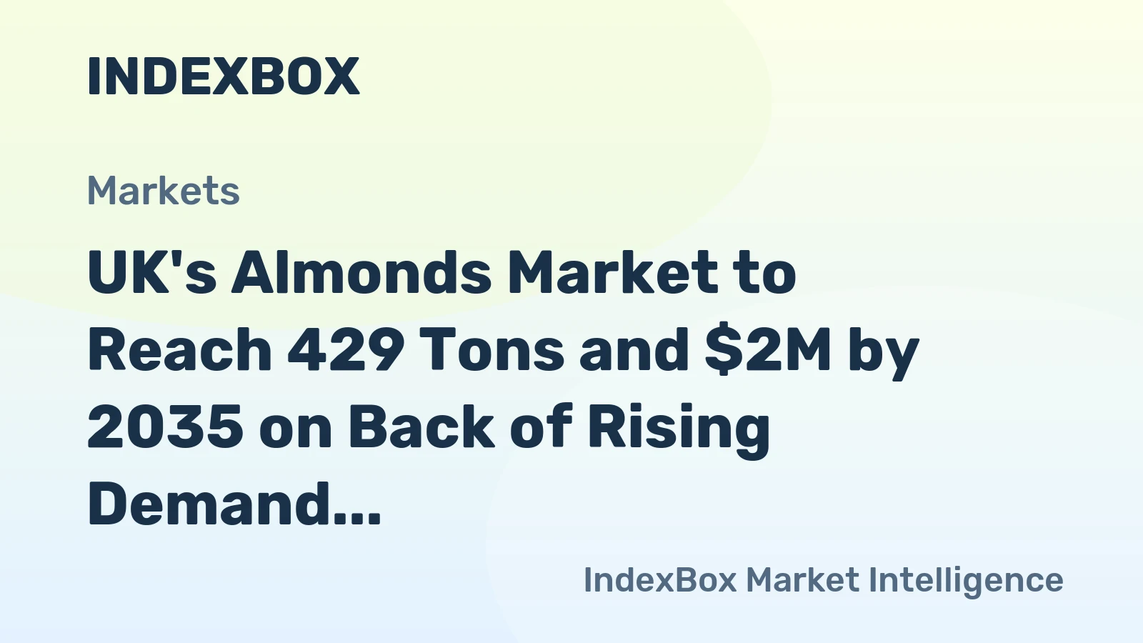 UK's Almonds Market to Reach 429 Tons and $2M by 2035 on Back of Rising Demand