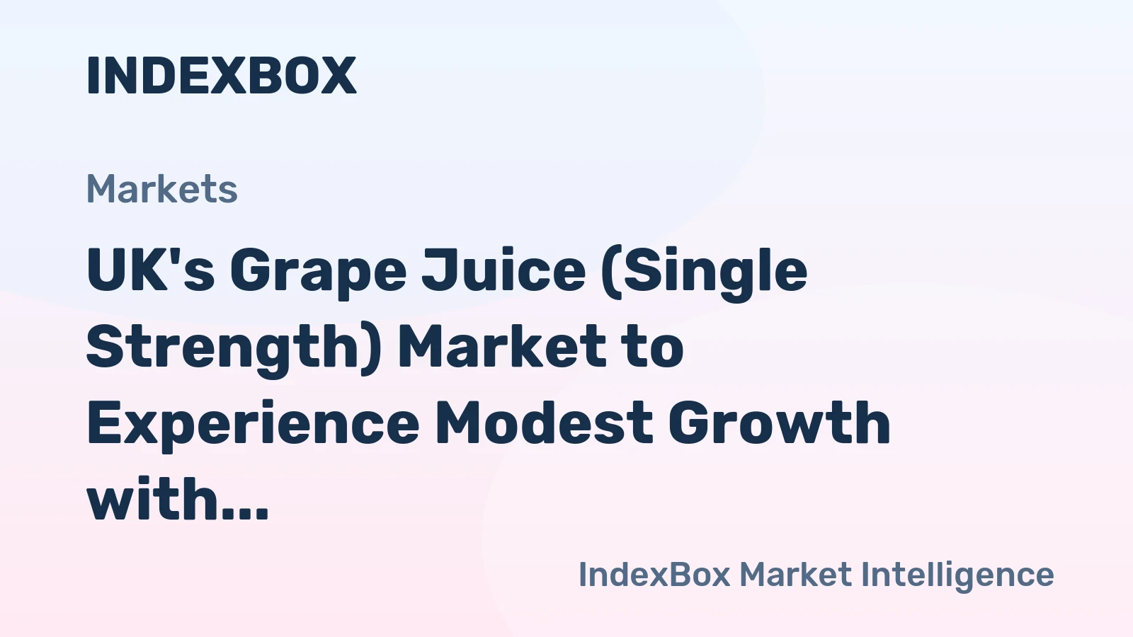 UK's Grape Juice (Single Strength) Market to Experience Modest Growth with CAGR of +1.9% over Next Decade