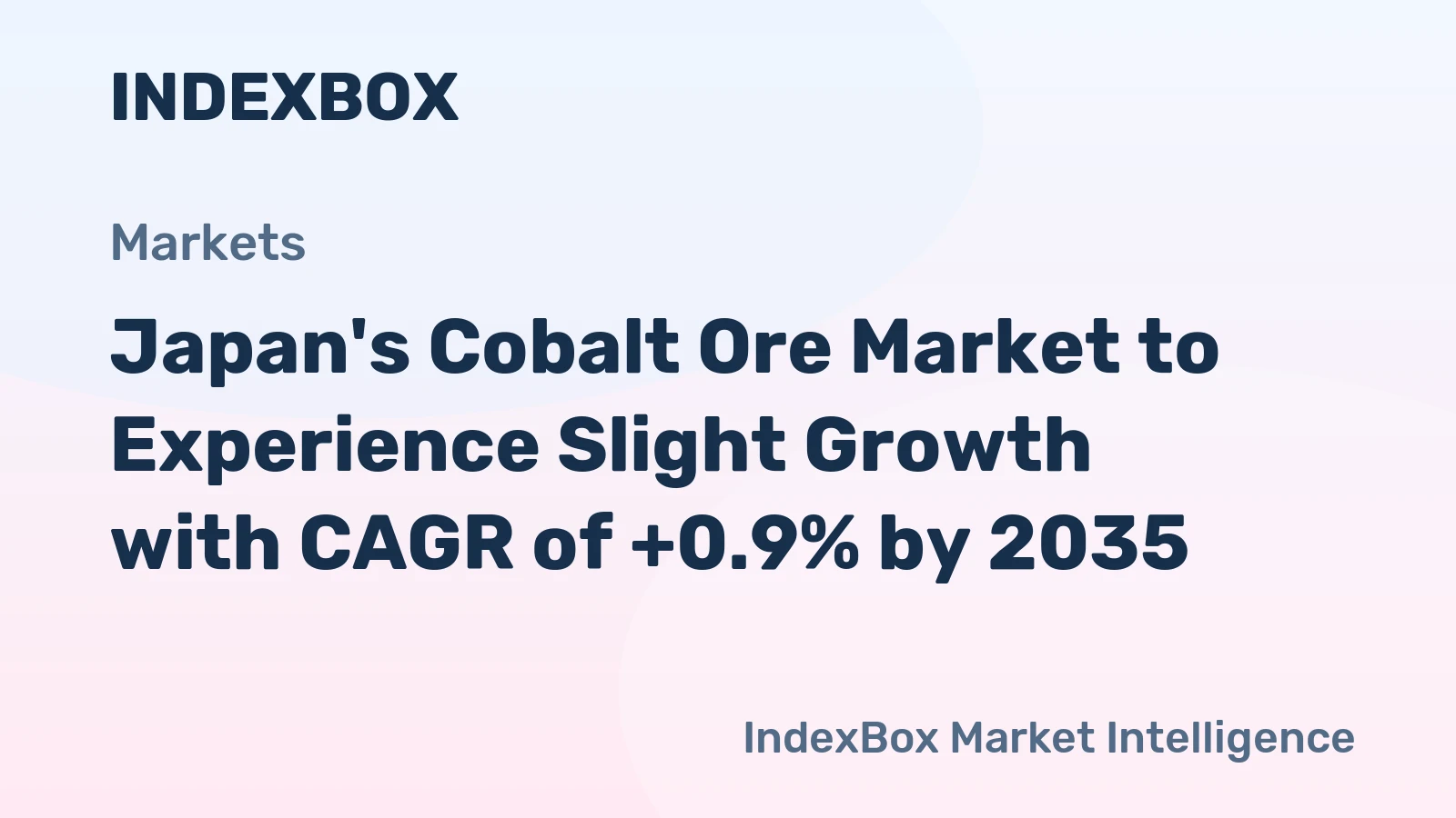 Japan's Cobalt Ore Market to Experience Slight Growth with CAGR of +0.9% by 2035
