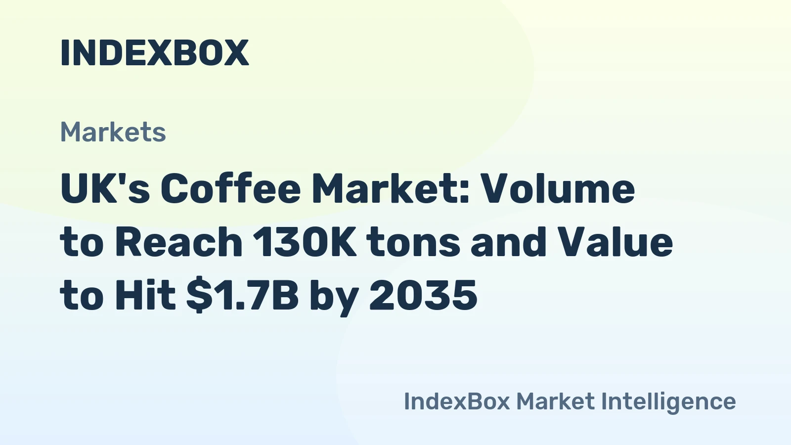 UK's Coffee Market: Volume to Reach 130K tons and Value to Hit $1.7B by 2035