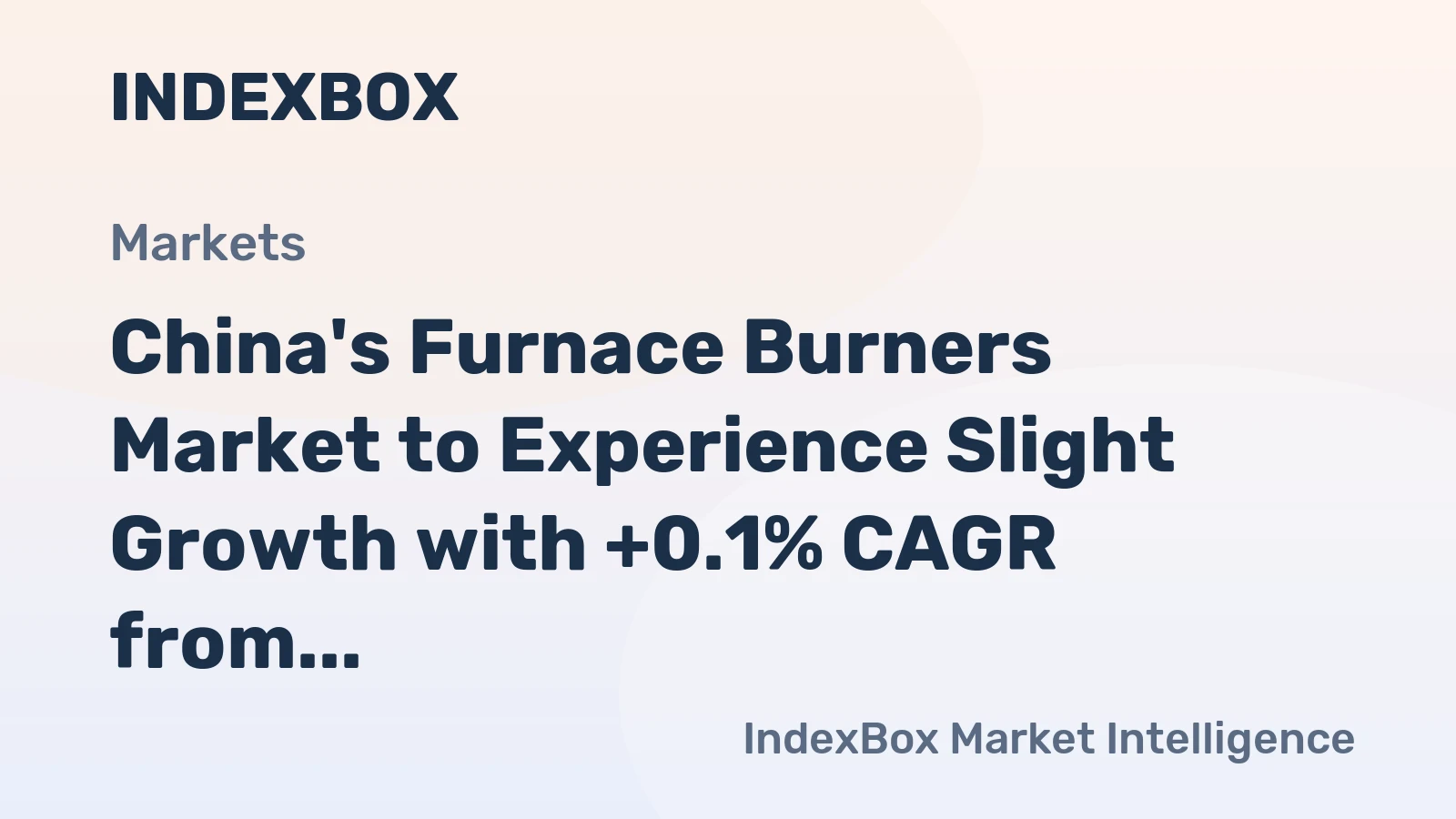 China's Furnace Burners Market to Experience Slight Growth with +0.1% CAGR from 2024 to 2035