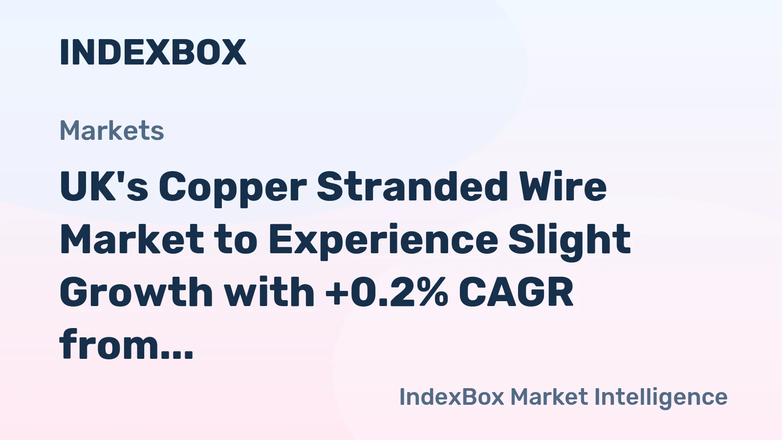 UK's Copper Stranded Wire Market to Experience Slight Growth with +0.2% CAGR from 2024 to 2035