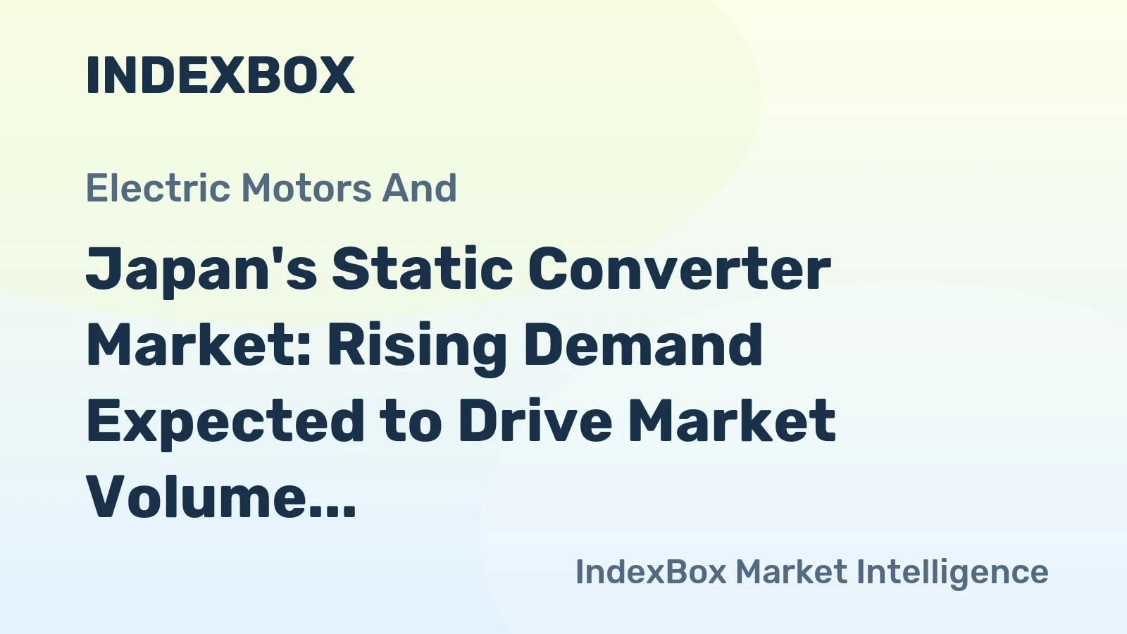 Japan's Static Converter Market: Rising Demand Expected to Drive Market Volume to 203M Units by 2035, Valued at $5.7B