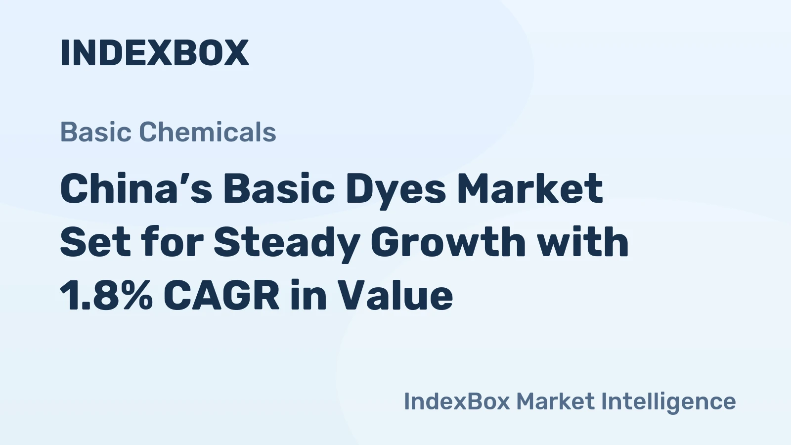 China’s Basic Dyes Market Set for Steady Growth with 1.8% CAGR in Value