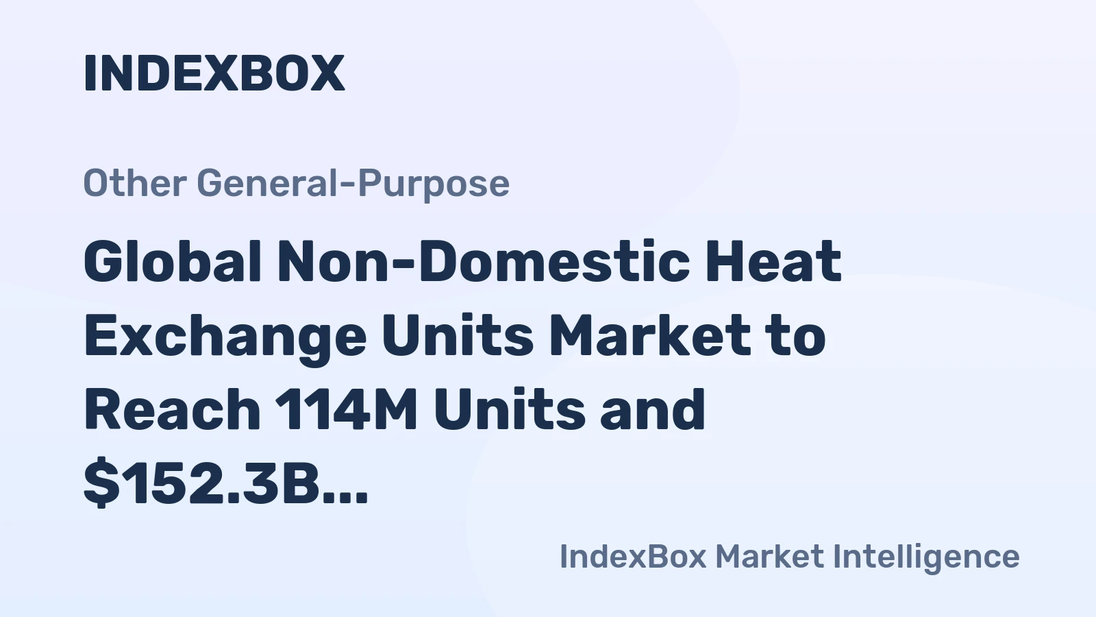 Global Non-Domestic Heat Exchange Units Market to Reach 114M Units and $152.3B by 2035
