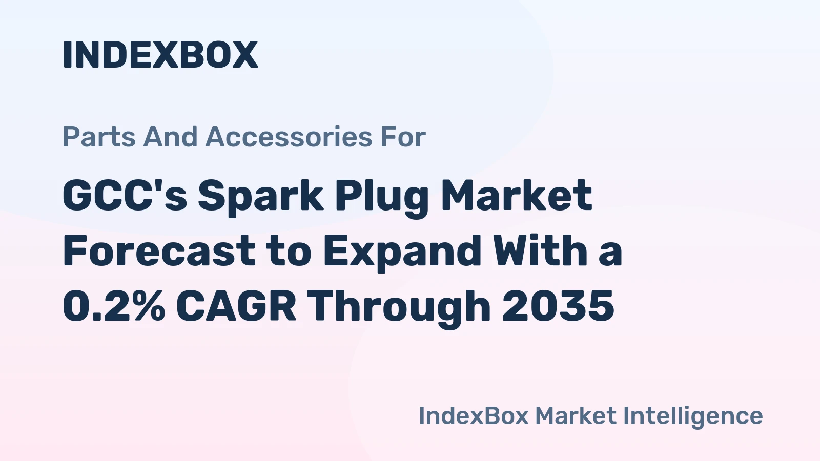 GCC's Spark Plug Market Forecast to Expand With a 0.2% CAGR Through 2035