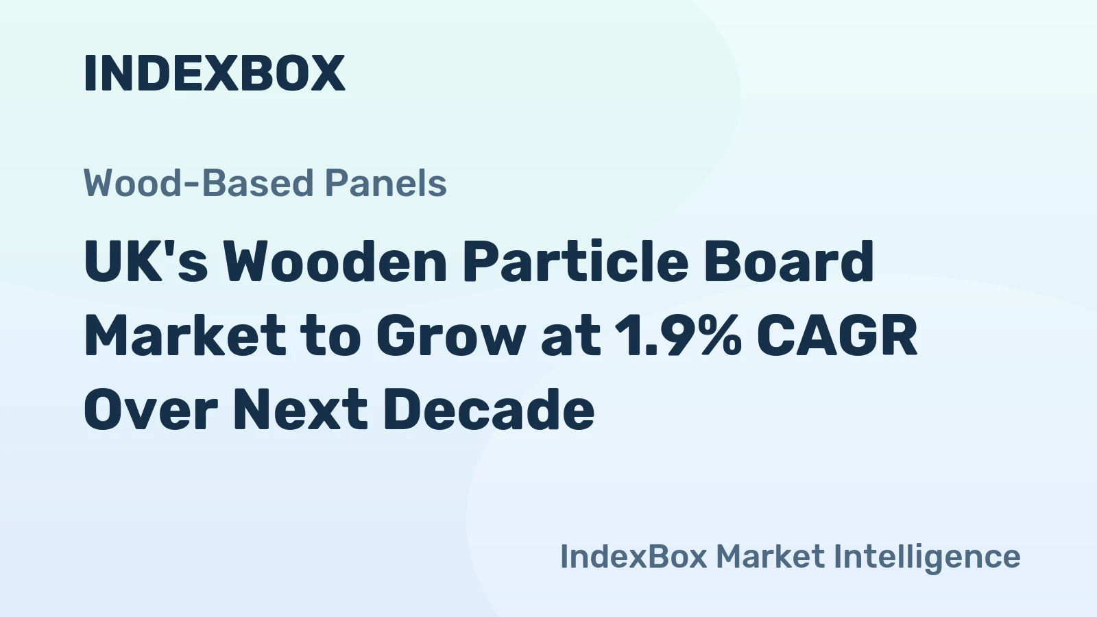 UK's Wooden Particle Board Market to Grow at 1.9% CAGR Over Next Decade