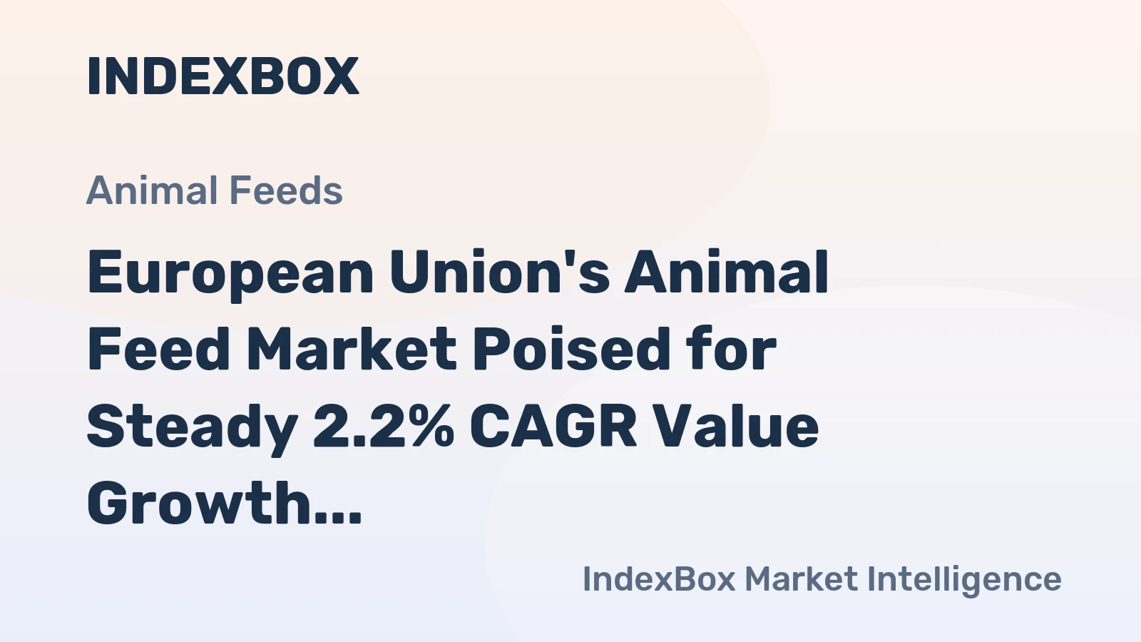European Union's Animal Feed Market Poised for Steady 2.2% CAGR Value Growth Through 2035