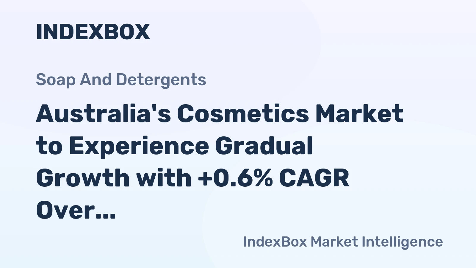 Australia's Cosmetics Market to Experience Gradual Growth with +0.6% CAGR Over Next Decade