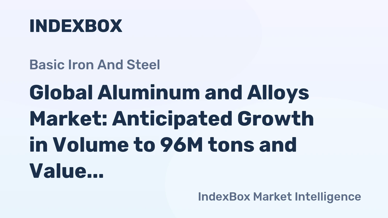 Global Aluminum and Alloys Market: Anticipated Growth in Volume to 96M tons and Value to $307.3B by 2035