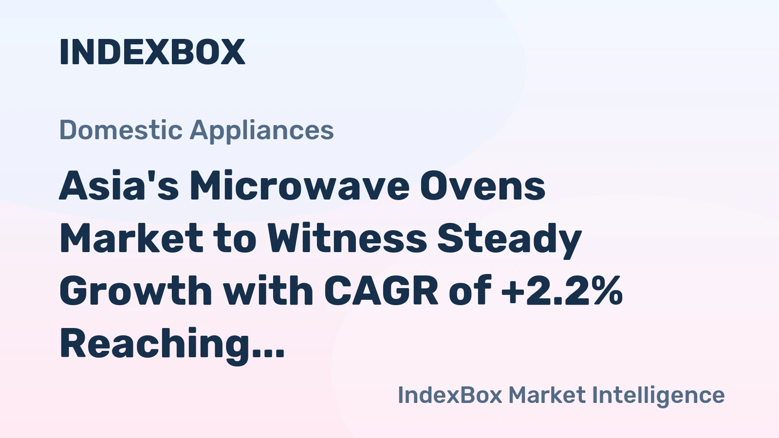 Asia's Microwave Ovens Market to Witness Steady Growth with CAGR of +2.2% Reaching $6.8B by 2035