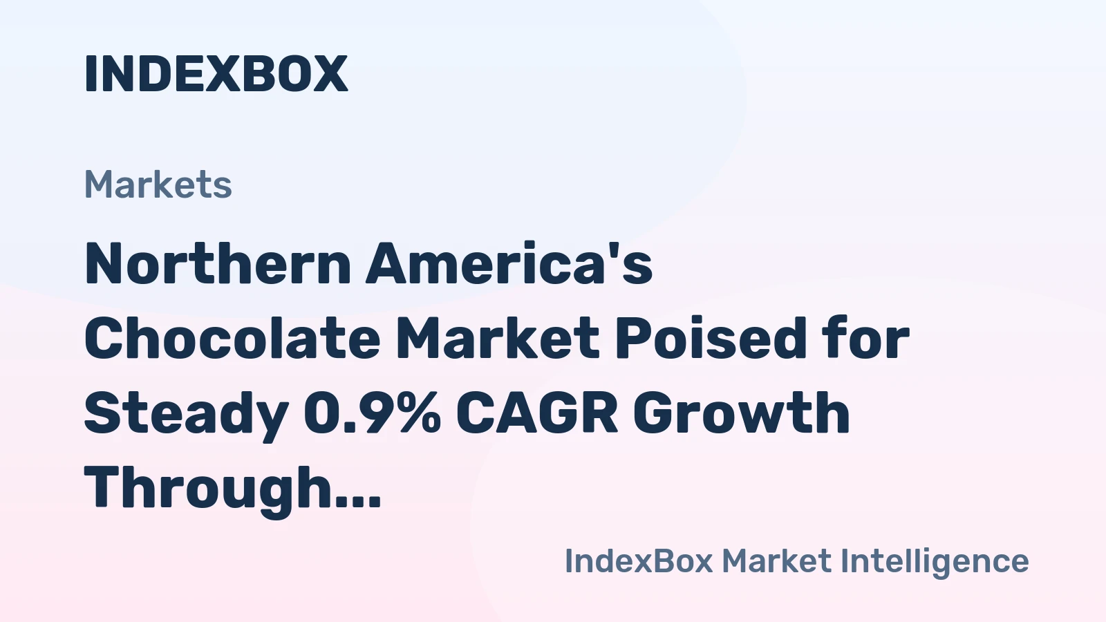 Northern America's Chocolate Market Poised for Steady 0.9% CAGR Growth Through 2035