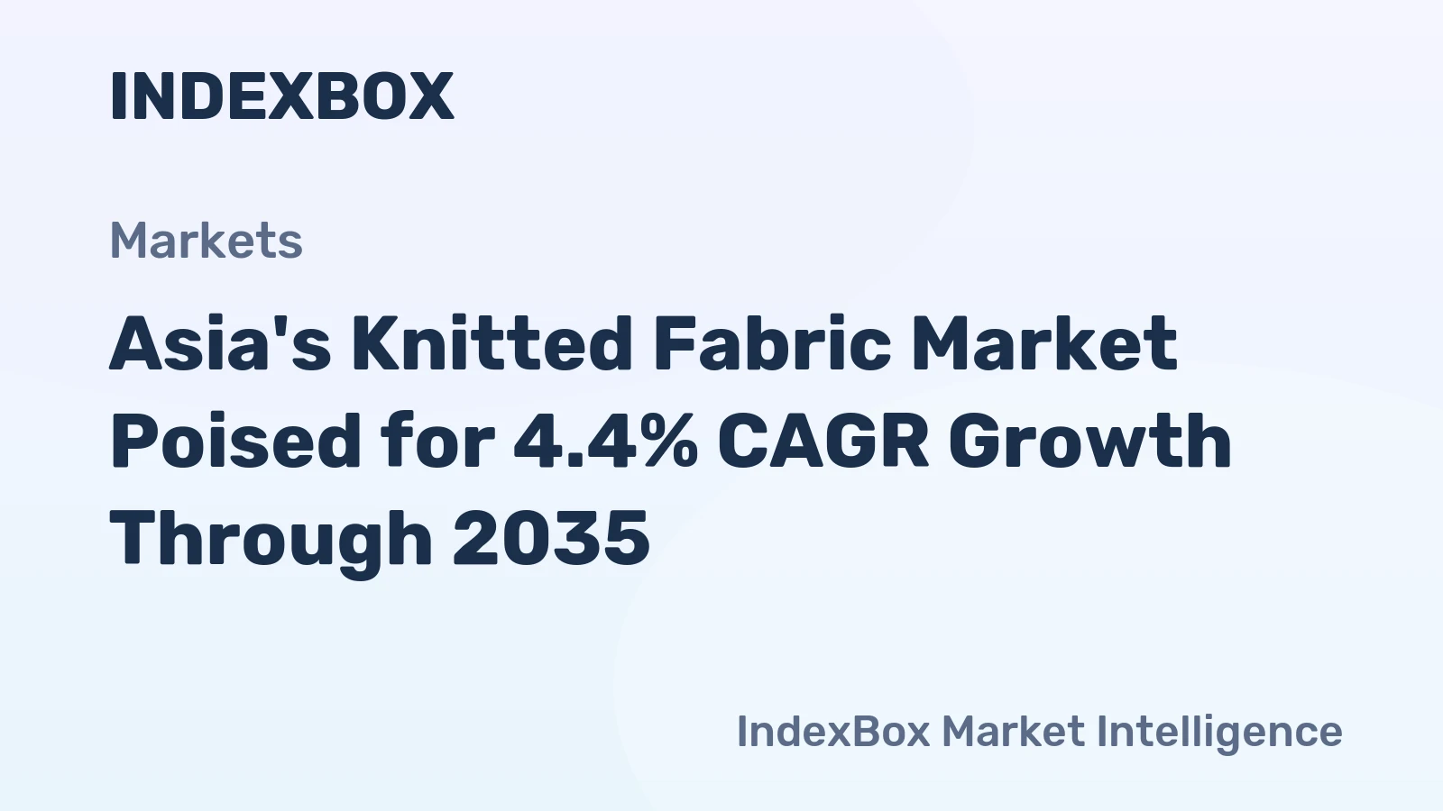 Asia's Knitted Fabric Market Poised for 4.4% CAGR Growth Through 2035