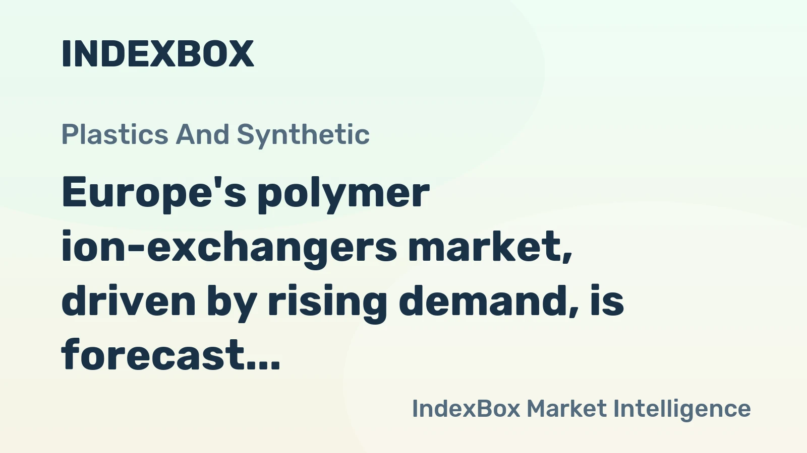 Europe's polymer ion-exchangers market, driven by rising demand, is forecast to grow to 126K tons in volume and $1.7B in value by 2035.