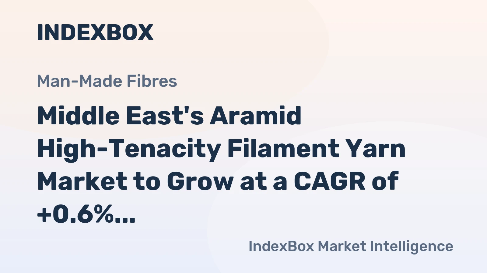 Middle East's Aramid High-Tenacity Filament Yarn Market to Grow at a CAGR of +0.6% from 2024 to 2035