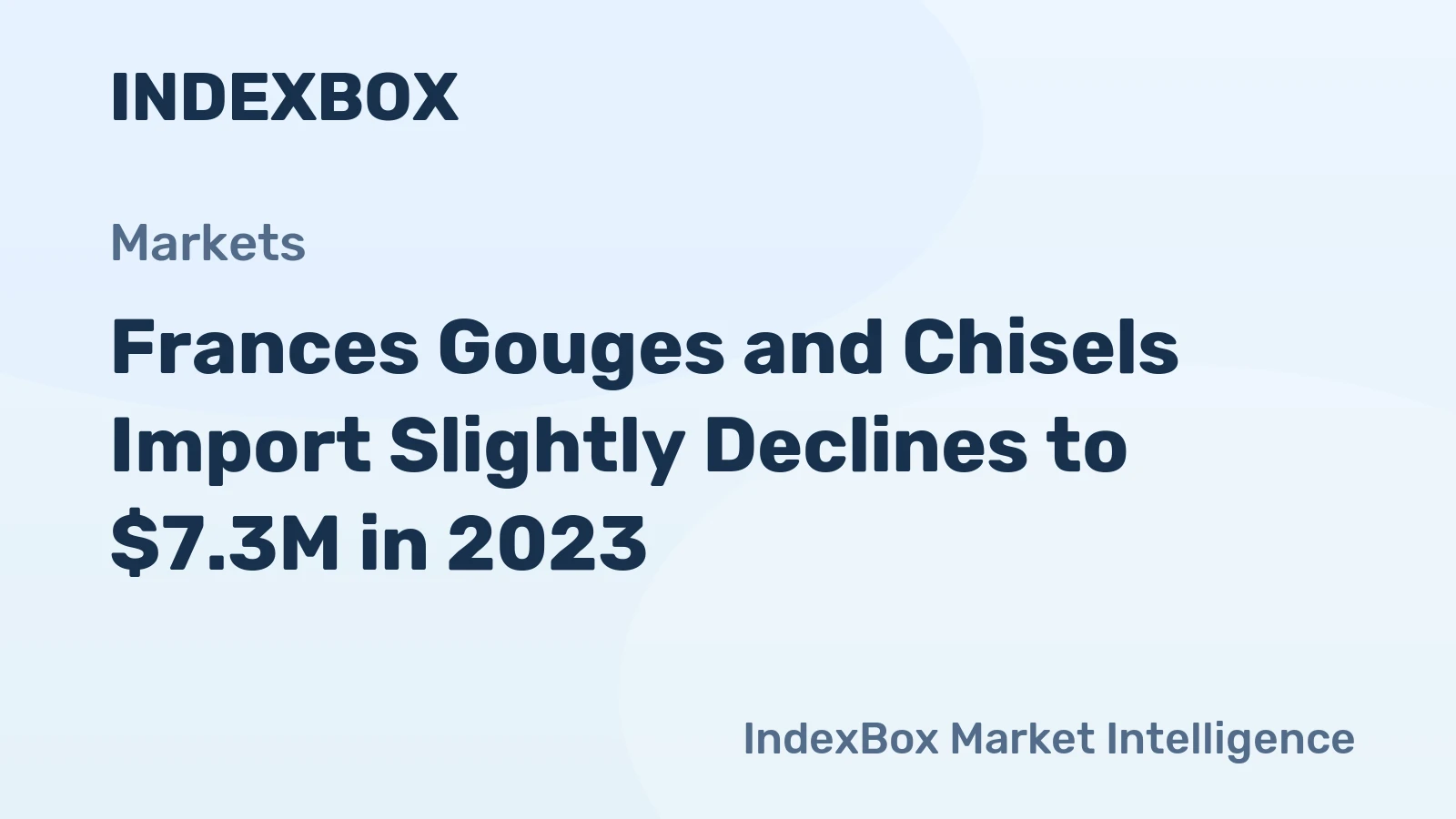 Frances Gouges and Chisels Import Slightly Declines to $7.3M in 2023