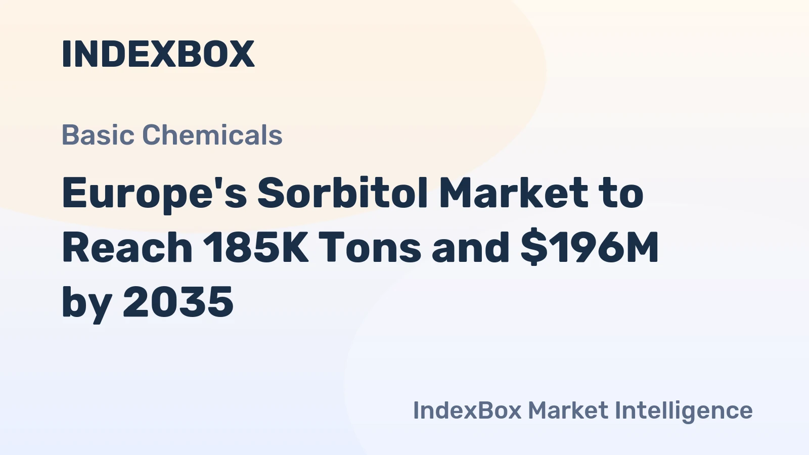 Europe's Sorbitol Market to Reach 185K Tons and $196M by 2035