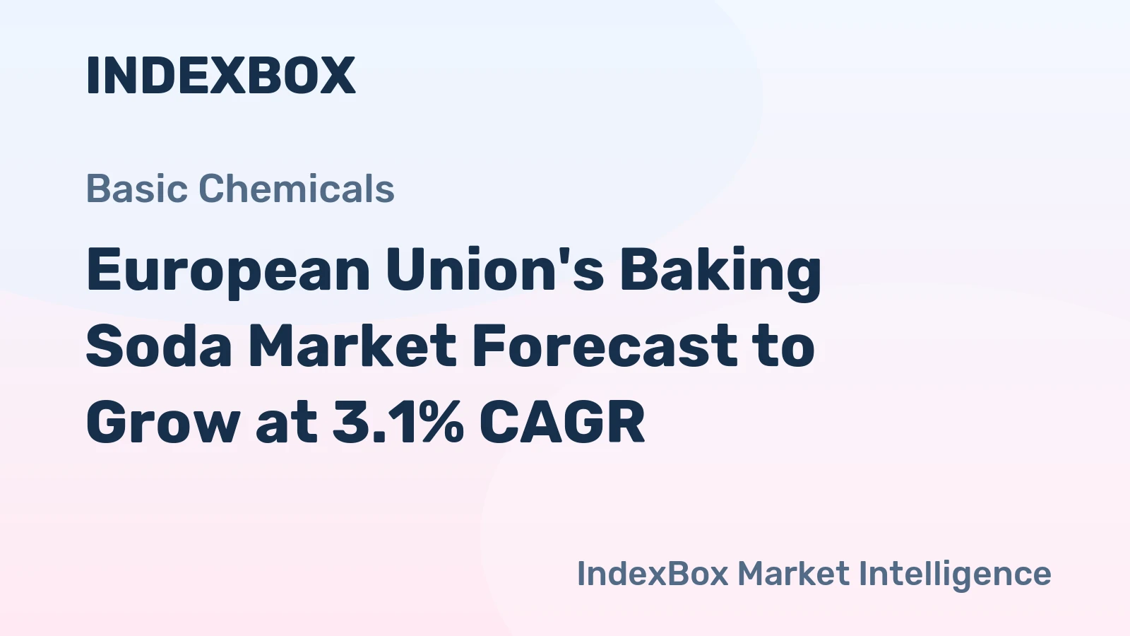 European Union's Baking Soda Market Forecast to Grow at 3.1% CAGR
