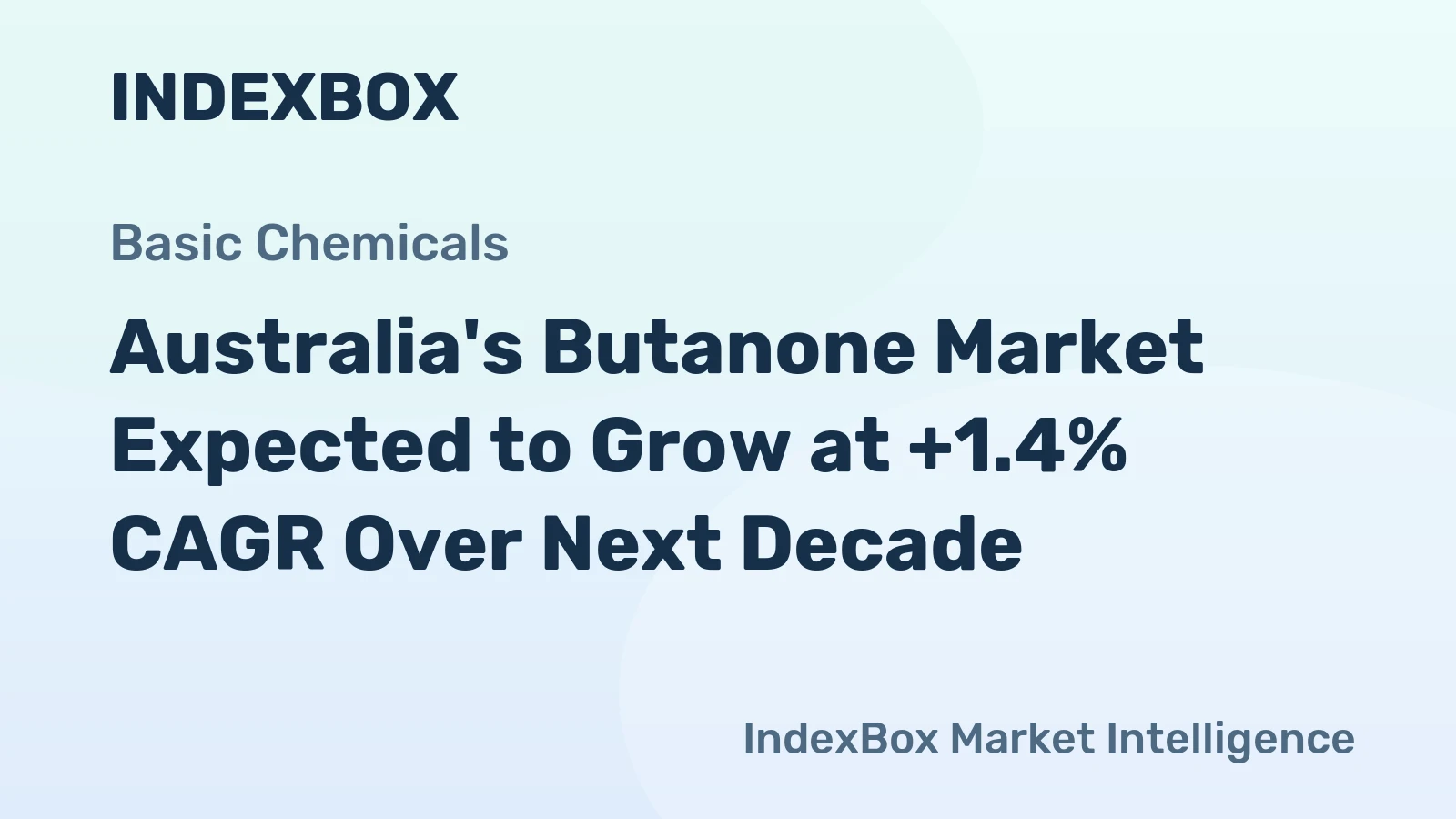 Australia's Butanone Market Expected to Grow at +1.4% CAGR Over Next Decade