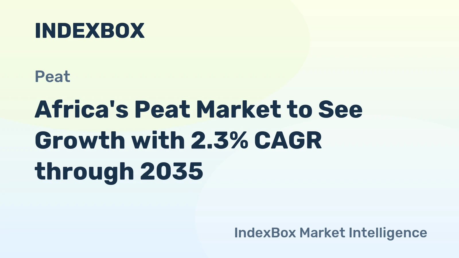 Africa's Peat Market to See Growth with 2.3% CAGR through 2035