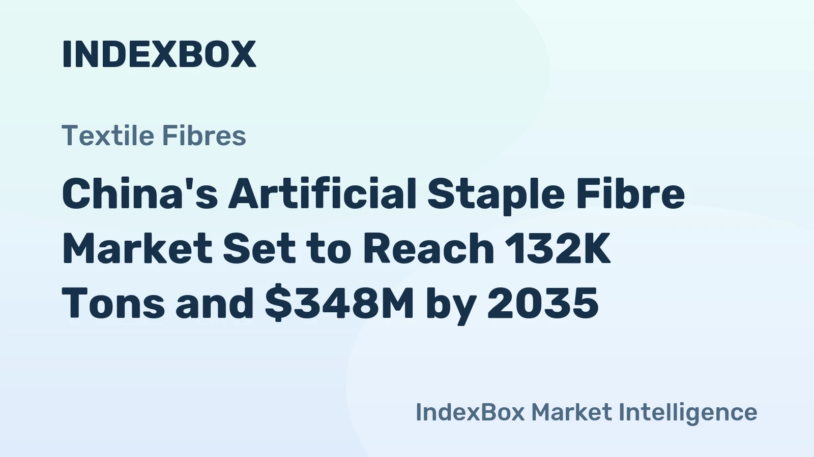 China's Artificial Staple Fibre Market Set to Reach 132K Tons and $348M by 2035