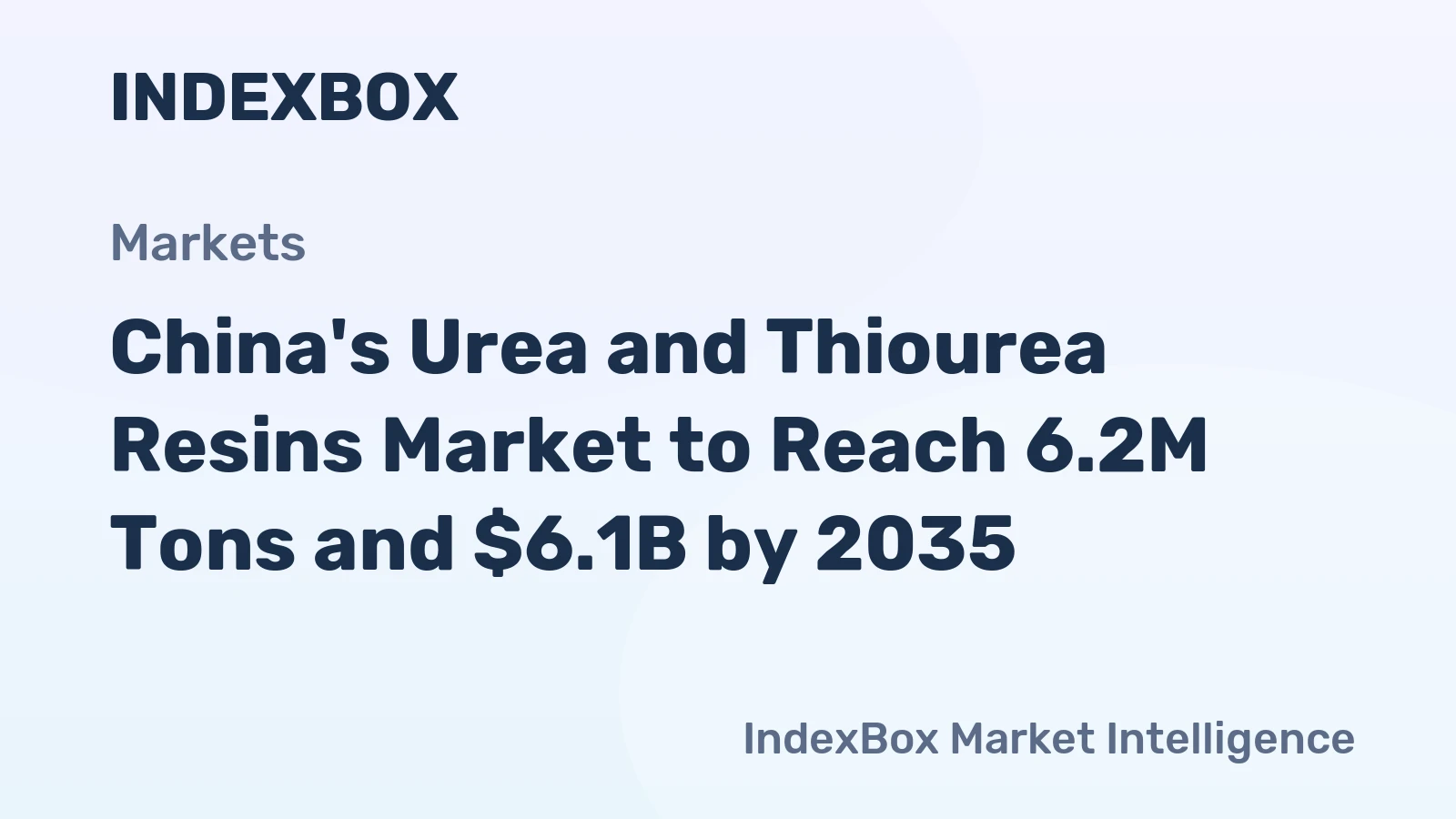 China's Urea and Thiourea Resins Market to Reach 6.2M Tons and $6.1B by 2035