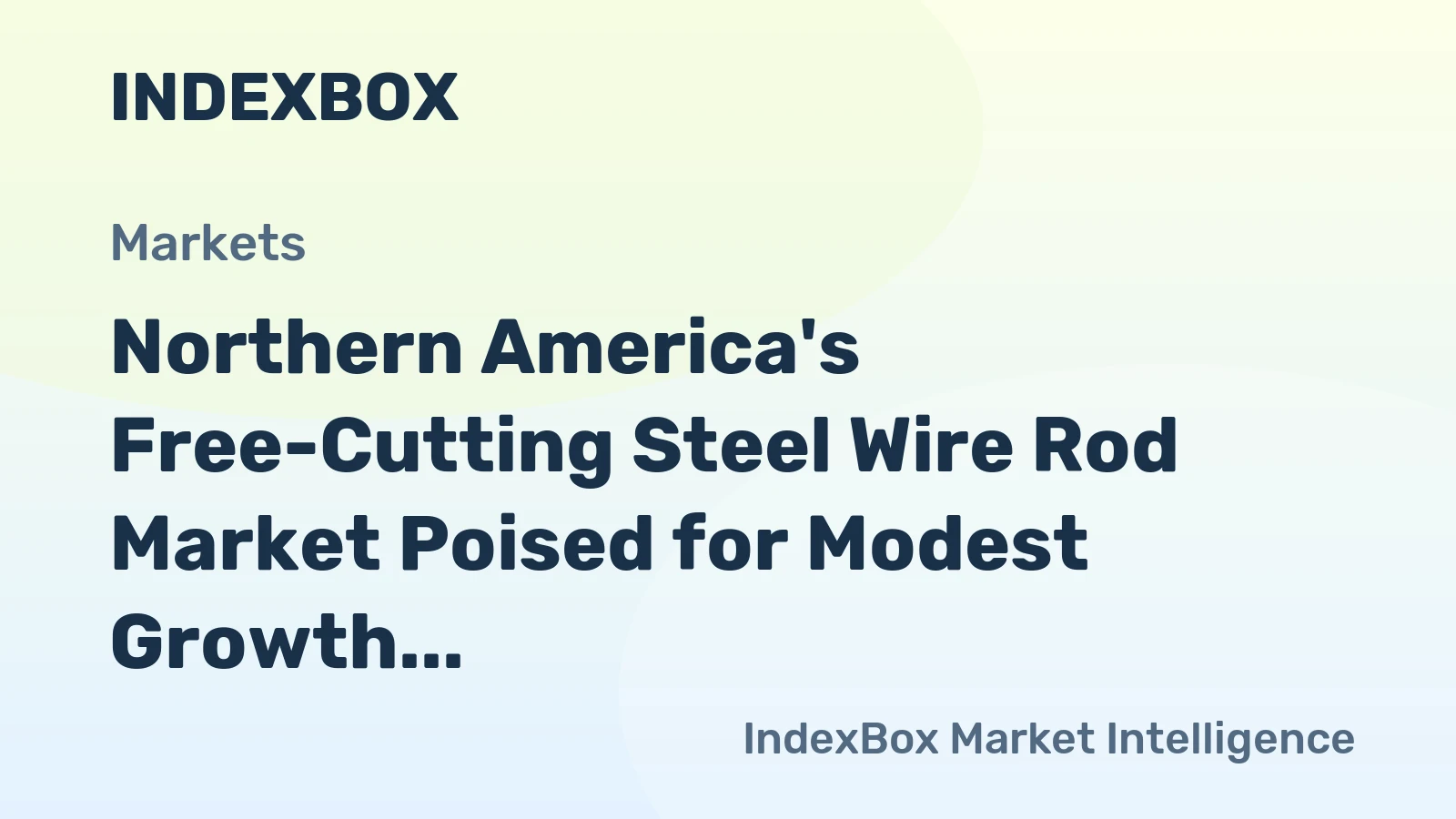Northern America's Free-Cutting Steel Wire Rod Market Poised for Modest Growth With a 1.9% Value CAGR