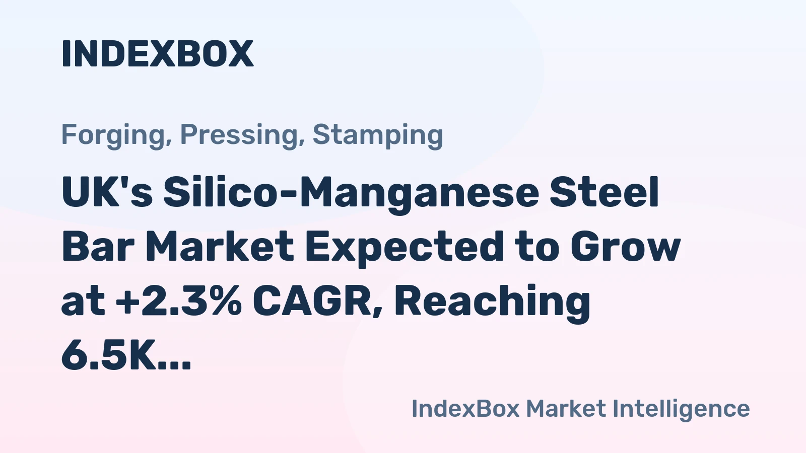 UK's Silico-Manganese Steel Bar Market Expected to Grow at +2.3% CAGR, Reaching 6.5K Tons by 2035