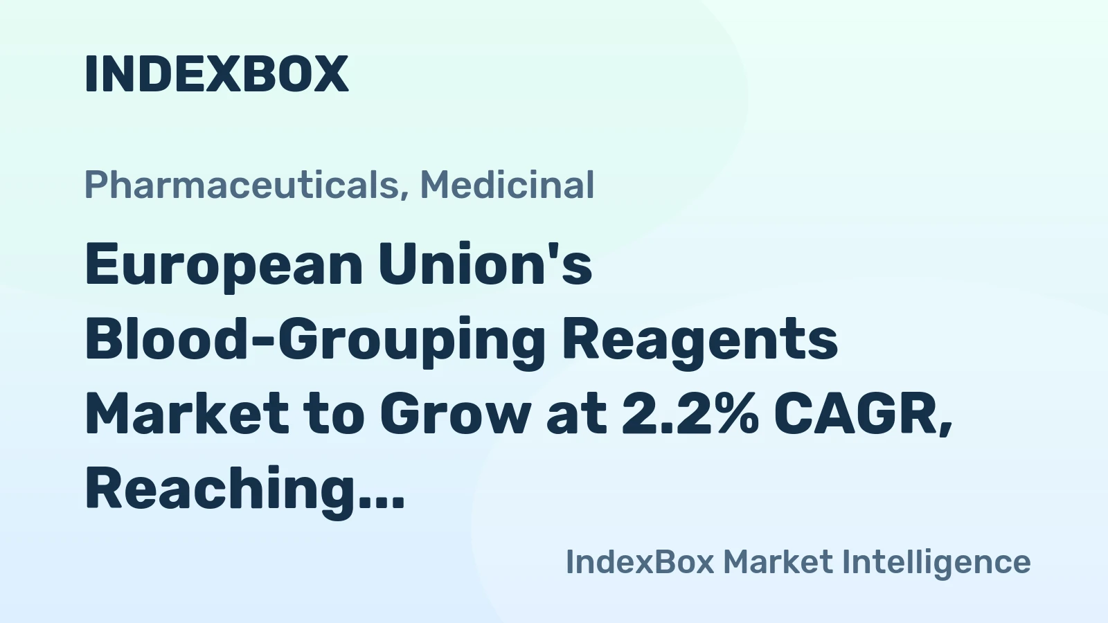 European Union's Blood-Grouping Reagents Market to Grow at 2.2% CAGR, Reaching 15K tons by 2035
