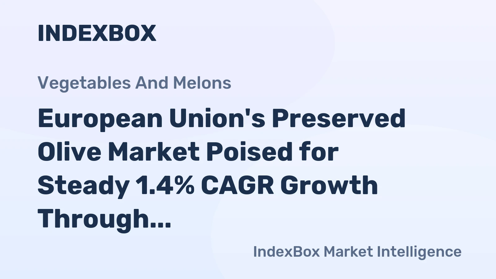 European Union's Preserved Olive Market Poised for Steady 1.4% CAGR Growth Through 2035
