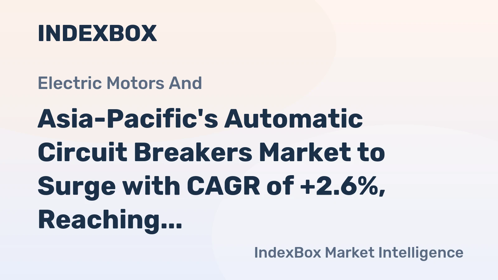 Asia-Pacific's Automatic Circuit Breakers Market to Surge with CAGR of +2.6%, Reaching $19.5B by 2035