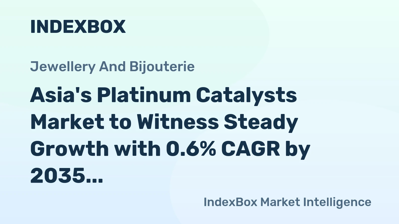 Asia's Platinum Catalysts Market to Witness Steady Growth with 0.6% CAGR by 2035