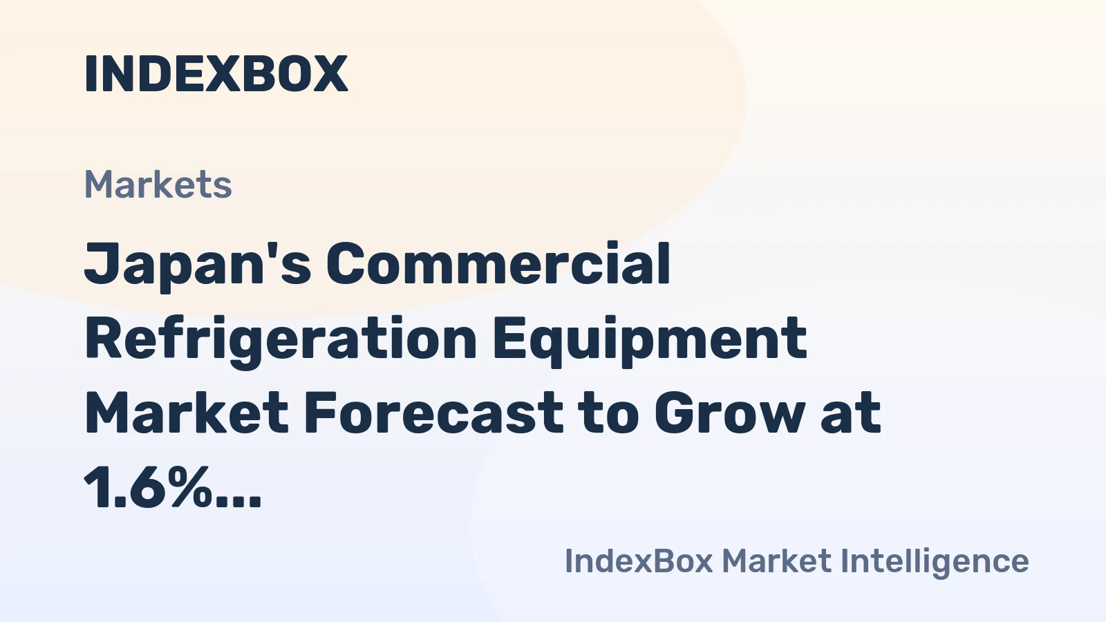 Japan's Commercial Refrigeration Equipment Market Forecast to Grow at 1.6% CAGR Through 2035