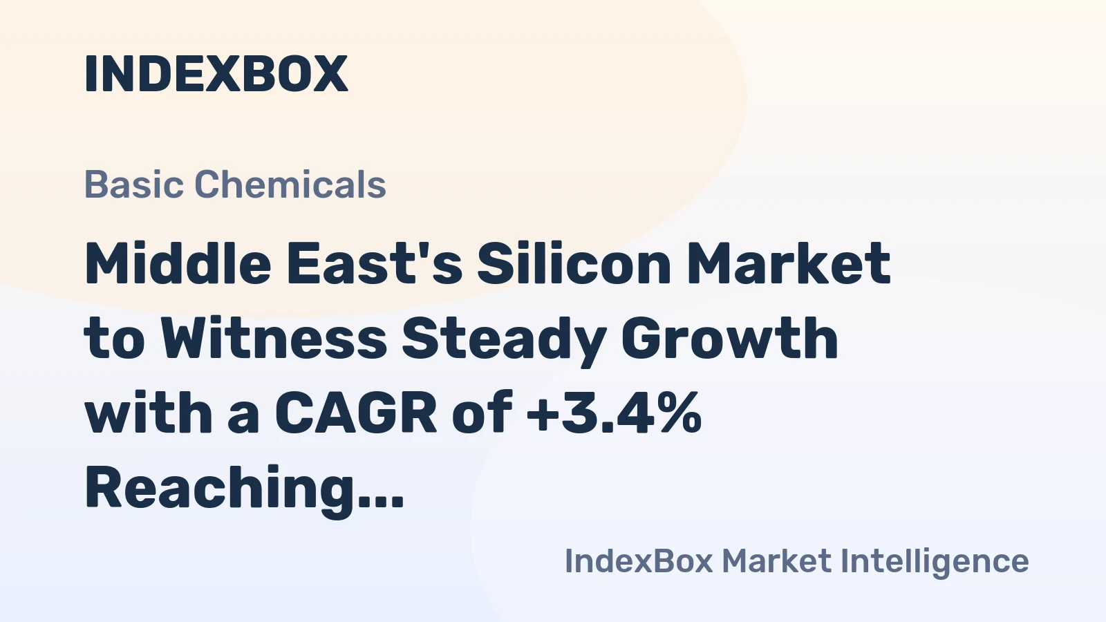 Middle East's Silicon Market to Witness Steady Growth with a CAGR of +3.4% Reaching $524M by 2035
