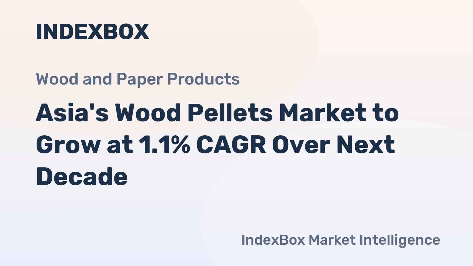 Asia's Wood Pellets Market to Grow at 1.1% CAGR Over Next Decade