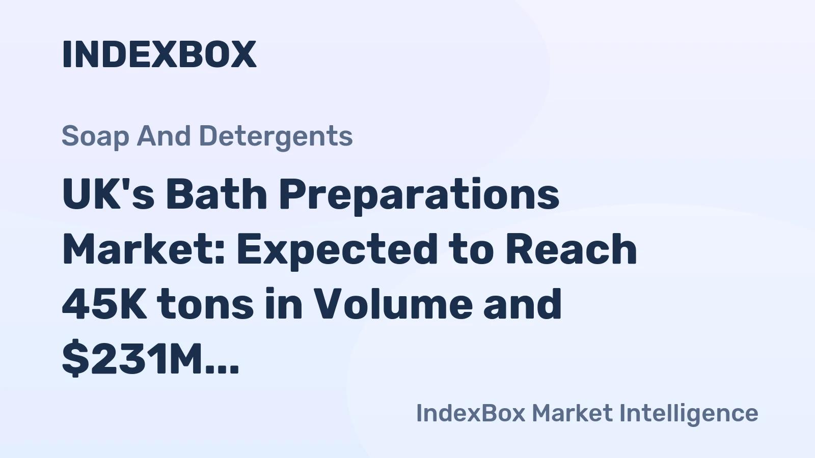 UK's Bath Preparations Market: Expected to Reach 45K tons in Volume and $231M in Value by 2035