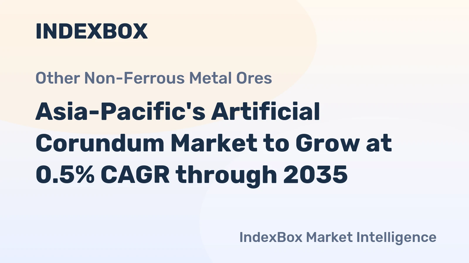 Asia-Pacific's Artificial Corundum Market to Grow at 0.5% CAGR through 2035