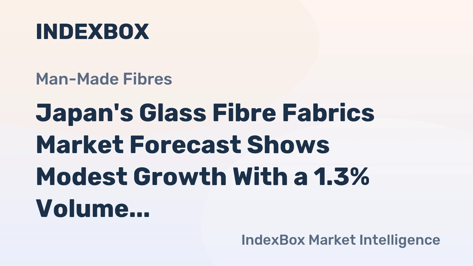 Japan's Glass Fibre Fabrics Market Forecast Shows Modest Growth With a 1.3% Volume CAGR Through 2035